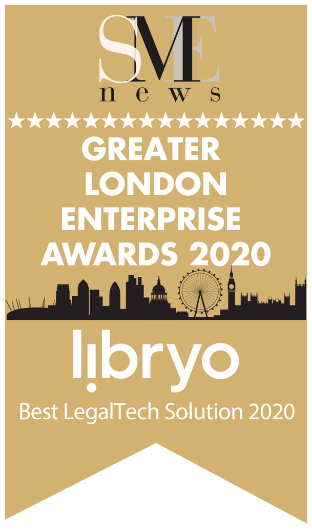 Greater London Enterprise Awards Marks Libryo Best LegalTech Solution